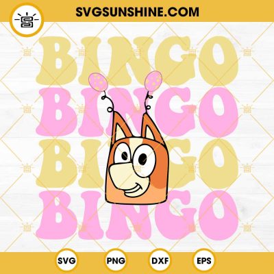 Bingo Heeler Easter SVG, Easter Cartoon Dog SVG, Cute Bunny Ears SVG ...