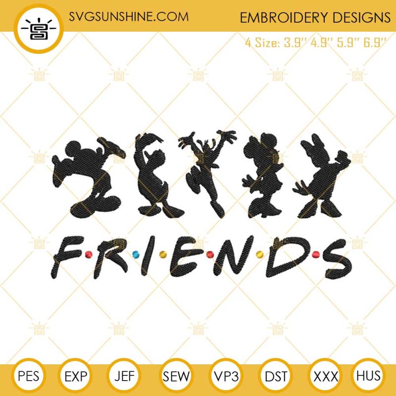 Disney Friends Embroidery Designs, Mickey Mouse Family Machine ...