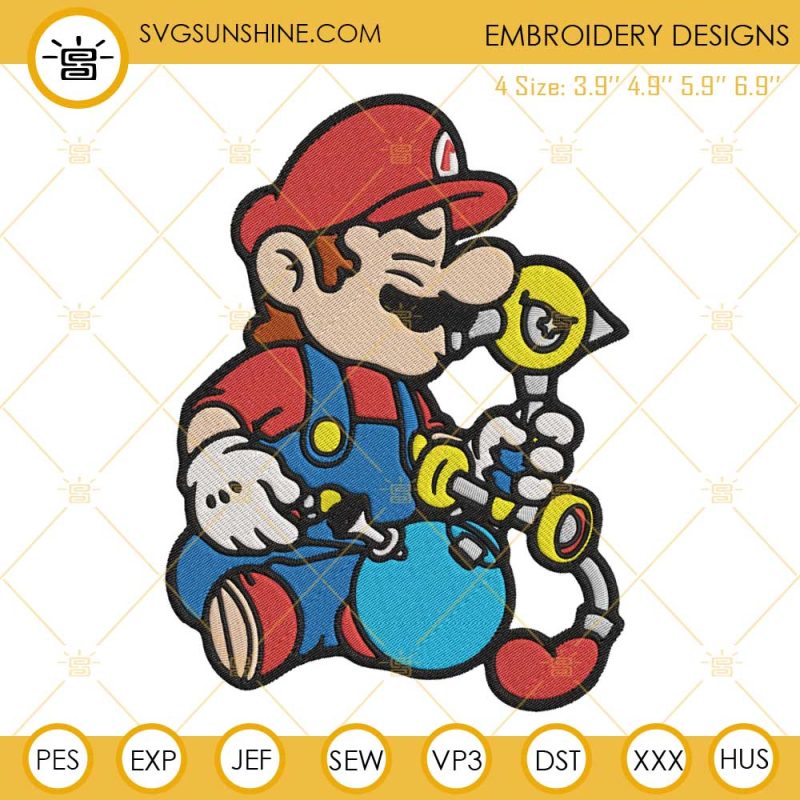 Mario Weed Bong Embroidery Designs, Super Mario Happy 420 Machine ...