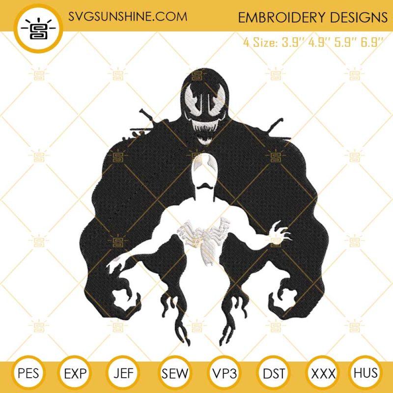 Spiderman And Venom Embroidery Files, Marvel Comics Heroes Embroidery ...