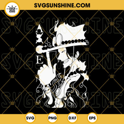 Portgas D Ace SVG, Anime Pirate SVG, One Piece SVG PNG DXF EPS Cutting ...