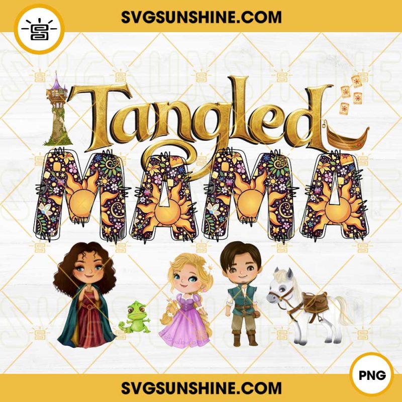 Tangled Mama PNG, Rapunzel Mom PNG, Disney Mom PNG, Mother's Day PNG