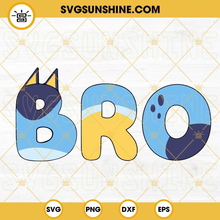 Bluey Bro SVG, Bluey Brother SVG, Bluey Family SVG PNG DXF EPS Cutting ...