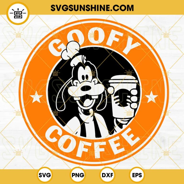Goofy Coffee Starbucks Logo SVG, Disney Dog Coffee SVG, Disney ...