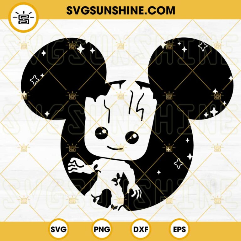 Mickey Ears Baby Groot SVG, Guardians Of The Galaxy SVG, I Am Groot SVG ...