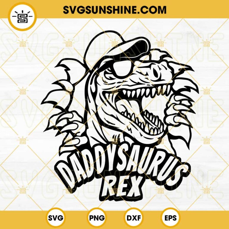 Daddysaurus Rex SVG, Funny T Rex Dad SVG, Cool Dad SVG, Fathers Day SVG ...