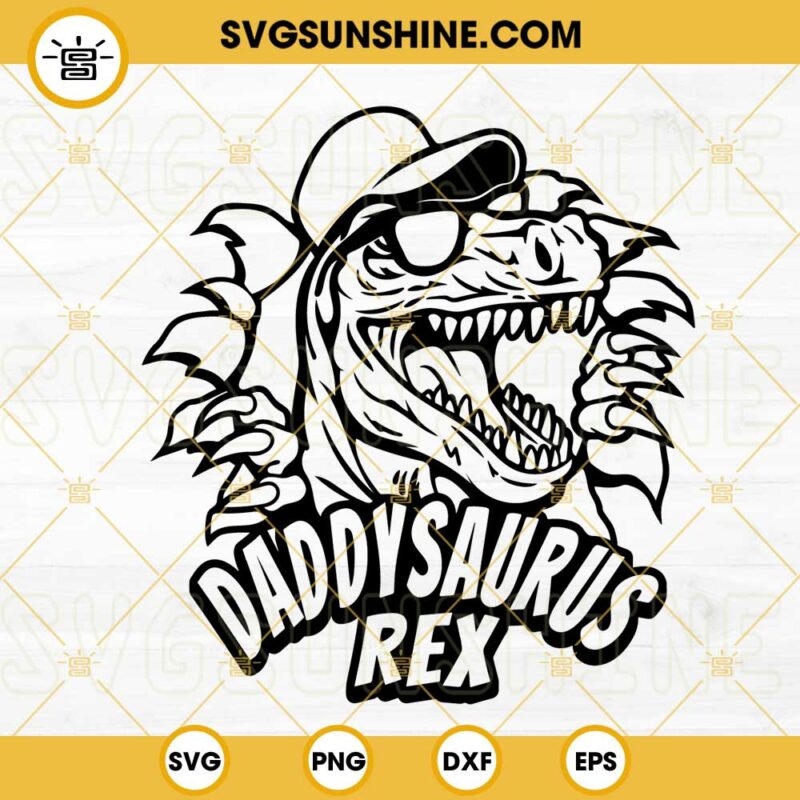 Daddysaurus Rex SVG, Funny T Rex Dad SVG, Cool Dad SVG, Fathers Day SVG ...