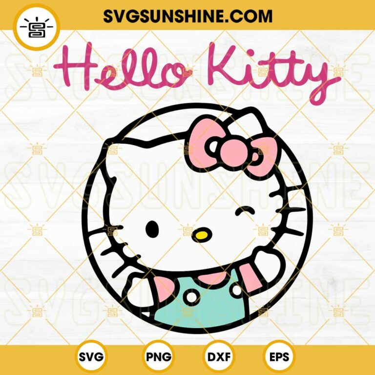 Hello Kitty SVG, Kawaii Cat SVG, Sanrio Kitty White SVG PNG DXF EPS Cut ...