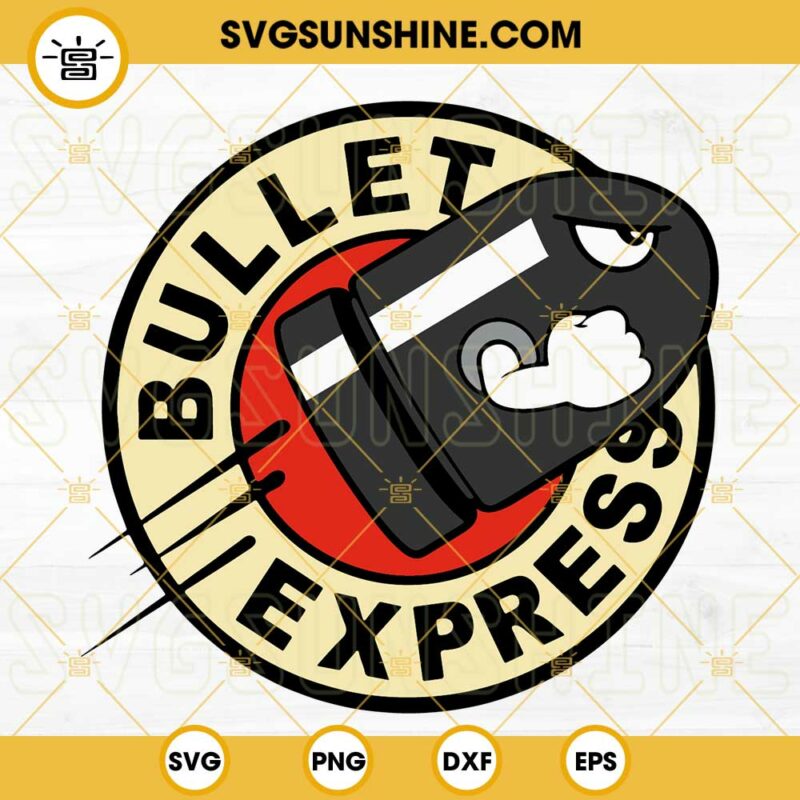 Bullet Express Super Mario SVG, Banzai Bills SVG, Funny Mario Bros SVG ...