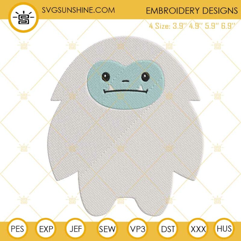 Cute Yeti Machine Embroidery Designs