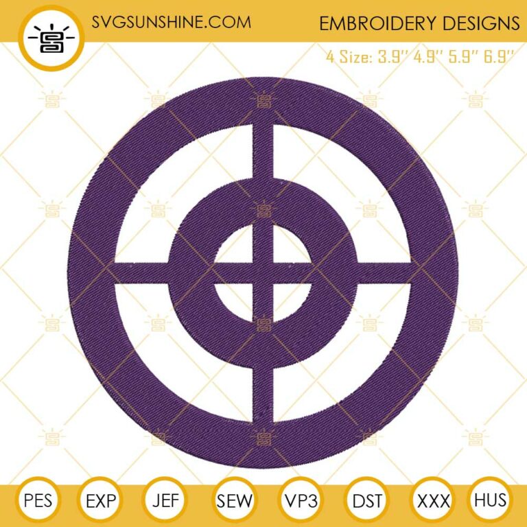 Hawkeye Logo Embroidery Designs, The Avengers Hero Machine Embroidery Files