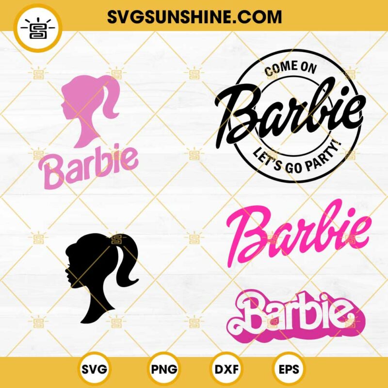 Barbie SVG BUNDLE Logos, Barbie Designs SVG, Barbie SVG PNG DXF EPS ...
