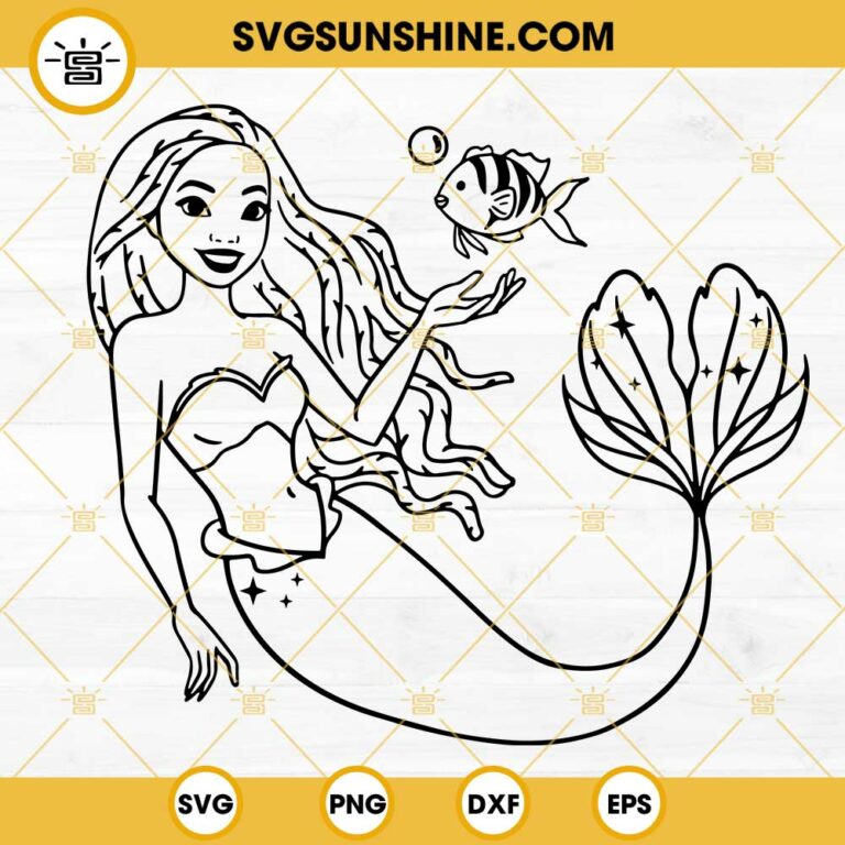 Black Ariel Disney Snacks SVG, The Little Mermaid 2023 SVG, African ...