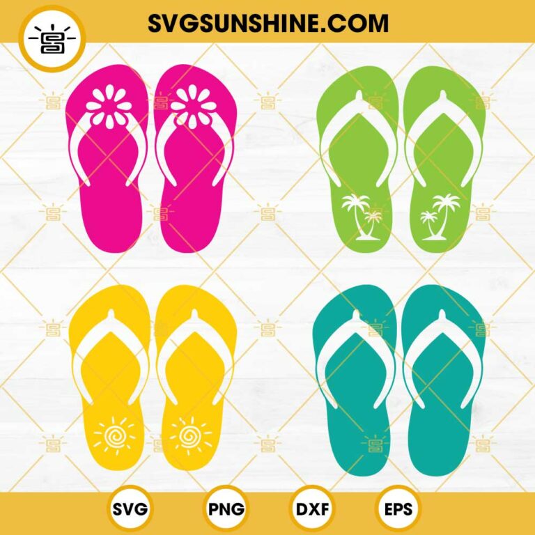Flip Flops SVG Bundle, Flip Flops SVG, Summer SVG, Flip Flops Beach SVG ...