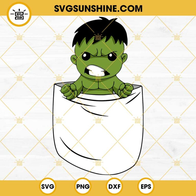 Hulk SVG, Hulk Chibi SVG, Avengers SVG Cut File