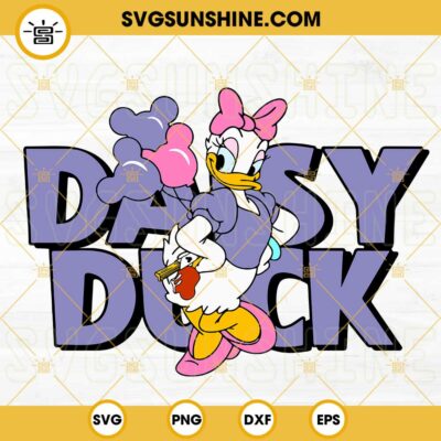 Daisy Duck SVG, Disney Girl SVG, Walt Disney Character SVG PNG DXF EPS ...