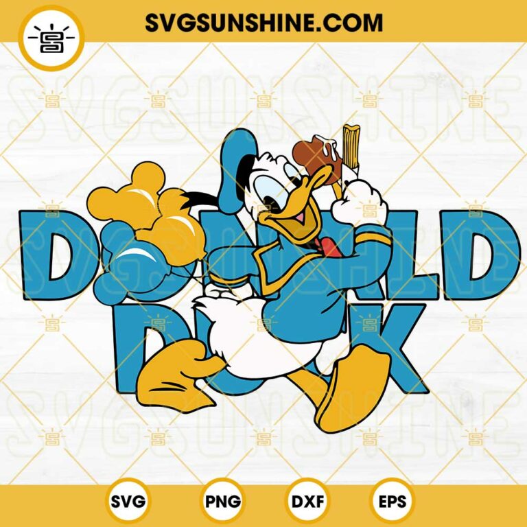 Donald Duck SVG, Disney Ducky SVG, Disney World Vacation SVG PNG DXF EPS