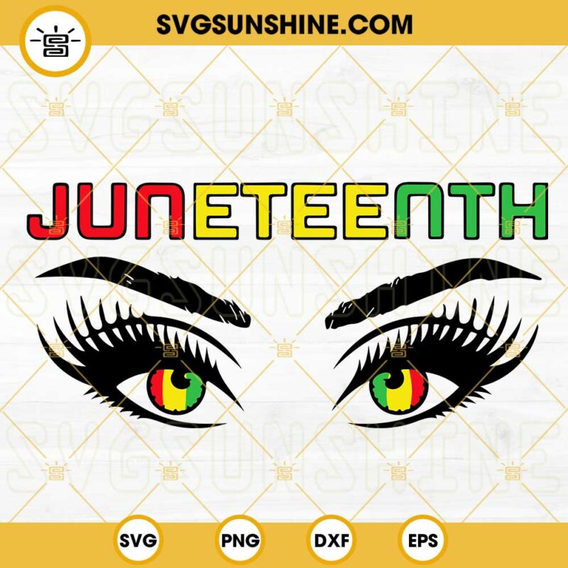 Black Woman Eye Juneteenth SVG, African American SVG, Black ...