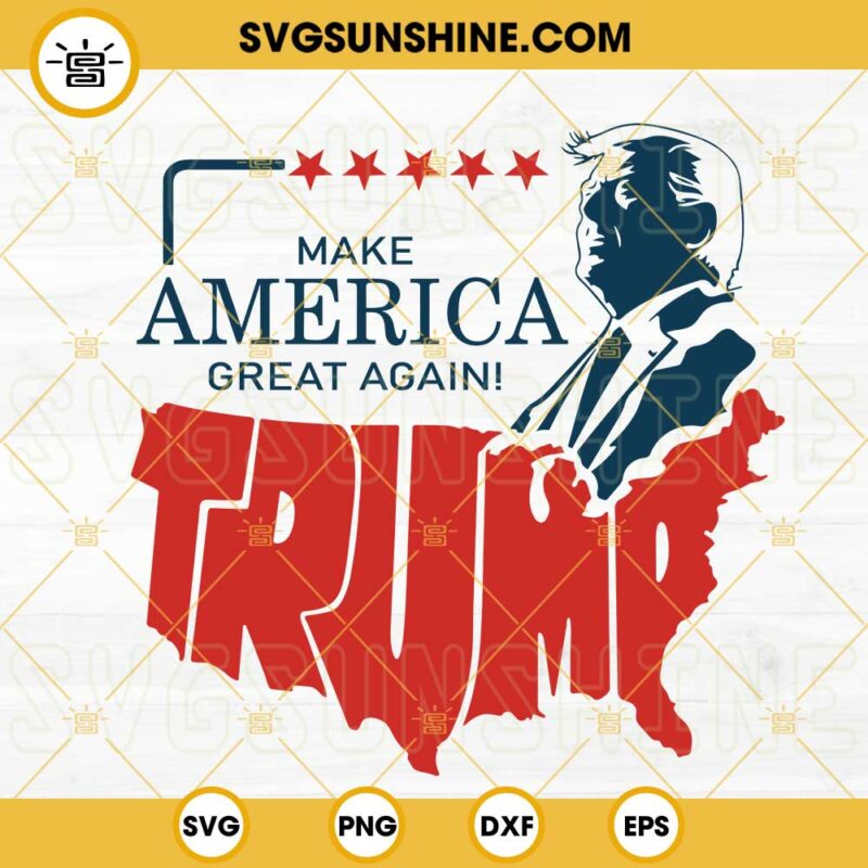 Trump Make America Great Again SVG, MAGA SVG, American Political Slogan ...