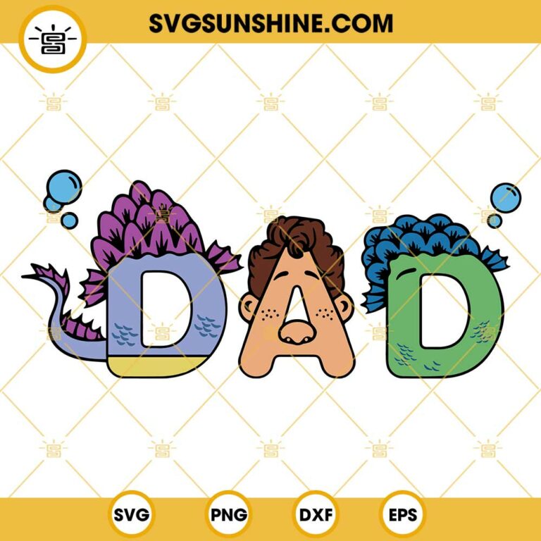Luca Dad SVG, Giulia Marcovaldo SVG, Sea Monsters Dad SVG, Disney ...