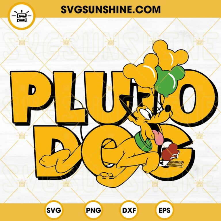 Pluto Dog SVG, Mickey's Dog SVG, Walt Disney Character SVG PNG DXF EPS ...