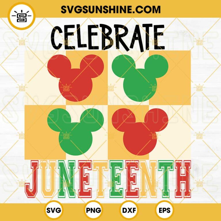 Celebrate Juneteenth Mickey Mouse SVG, Afro Baby SVG, Cute Disney ...