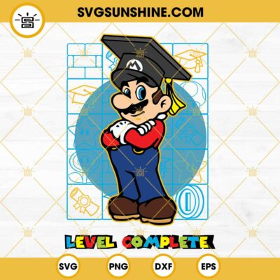 Mario Daisy Level Complete Graduation SVG, Super Mario Bros SVG ...