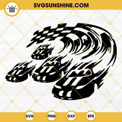 Stylized Racing Cars SVG PNG DXF EPS Cut Files