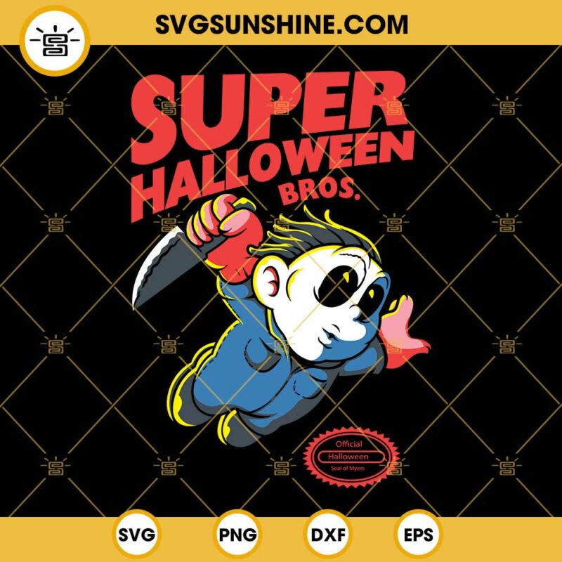 Super Mario Michael Myers SVG, Michael Myers SVG, Halloween Movies SVG ...