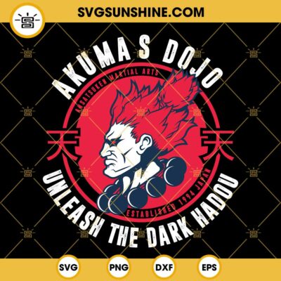Akuma Street Fighter SVG, Street Fighter Game SVG PNG DXF EPS