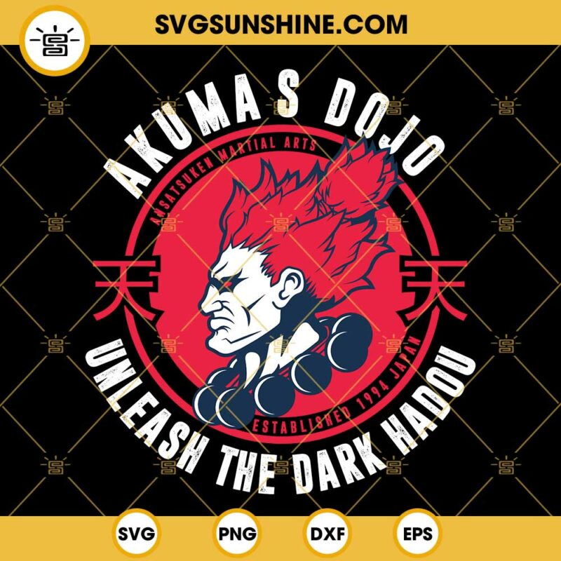 Akuma Street Fighter SVG, Street Fighter Game SVG PNG DXF EPS