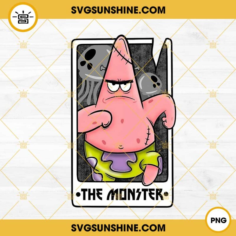 The Monster Patrick Star Horror Tarot Card PNG, SpongeBob SquarePants ...