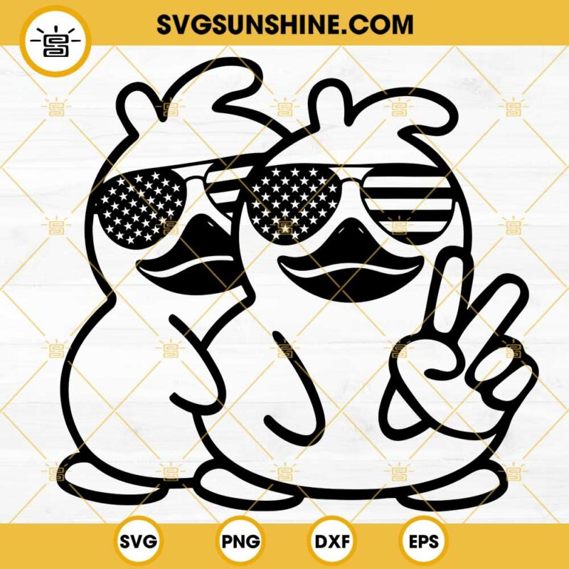 American Sunglasses Duck SVG, American Duck Off Road SVG, 4x4 Car SVG ...