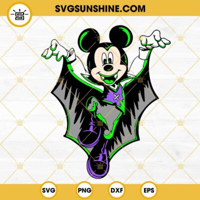 Mickey Mouse Vampire SVG, Count Mickula SVG, Disneyland Halloween SVG ...