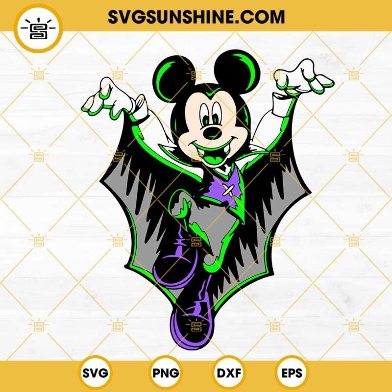 Mickey Mouse Vampire SVG, Count Mickula SVG, Disneyland Halloween SVG ...