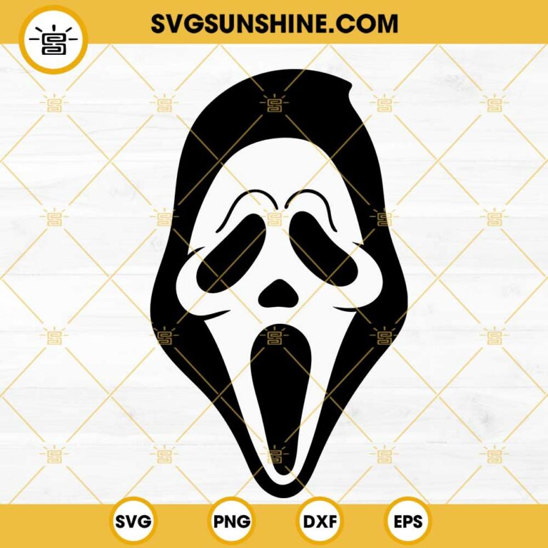 Scream Face SVG, Ghostface SVG, Scary Movie SVG, Halloween SVG PNG DXF ...