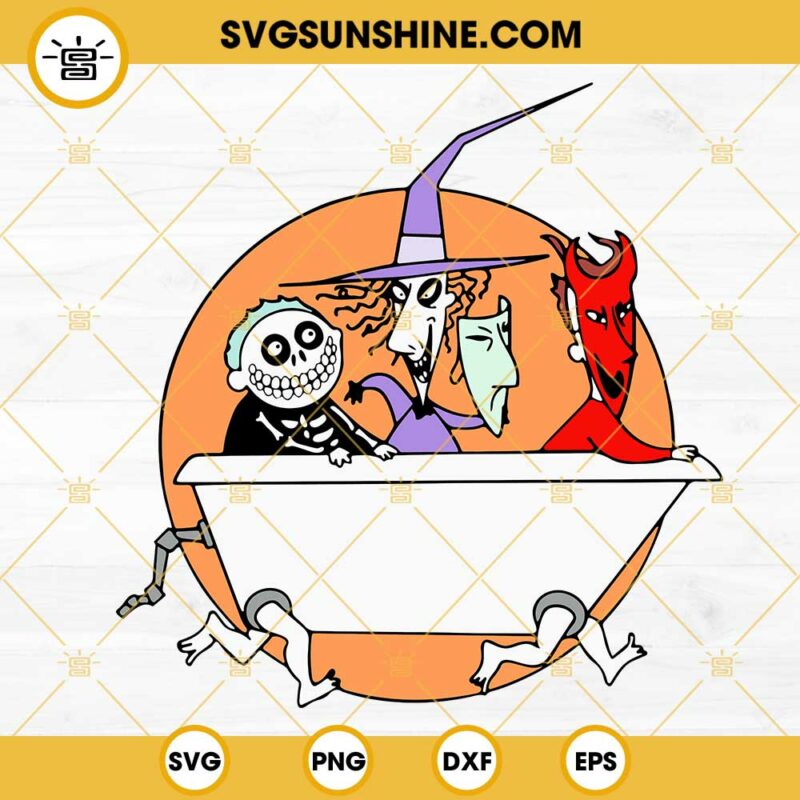 Lock Shock And Barrel Bathtub SVG, Halloween SVG, Funny Nightmare ...