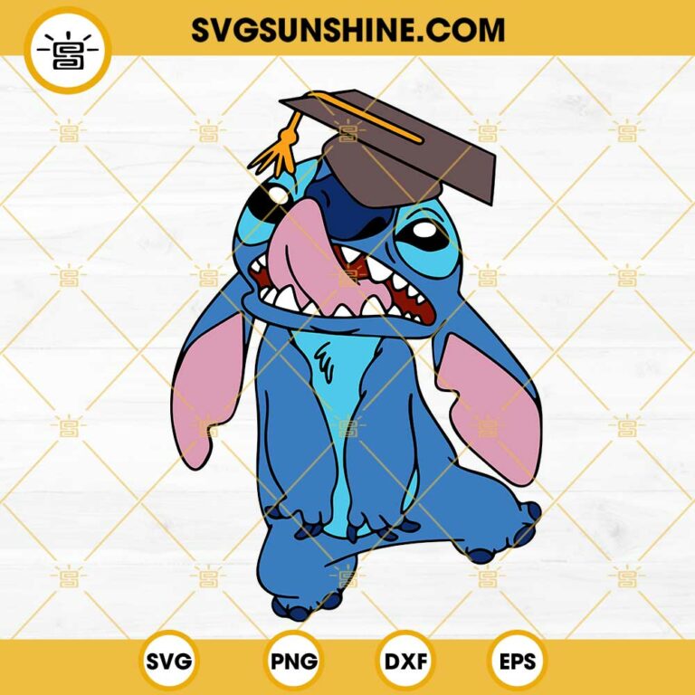 Stitch Graduation Cap SVG, Funny Stitch Graduated SVG, Stitch School ...
