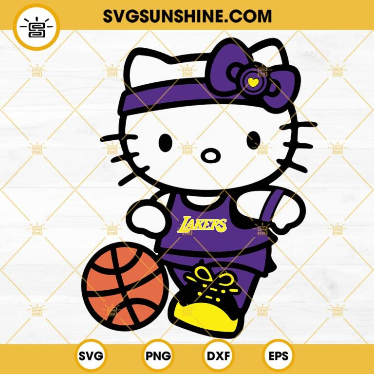 Hello Kitty Football SVG Bundle, Hello Kitty LA Rams SVG, Hello Kitty ...