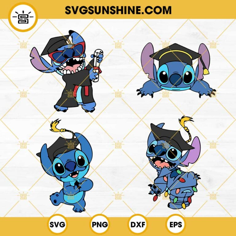 Stitch Graduation SVG Bundle, Stitch School SVG, Class of 2023 SVG ...