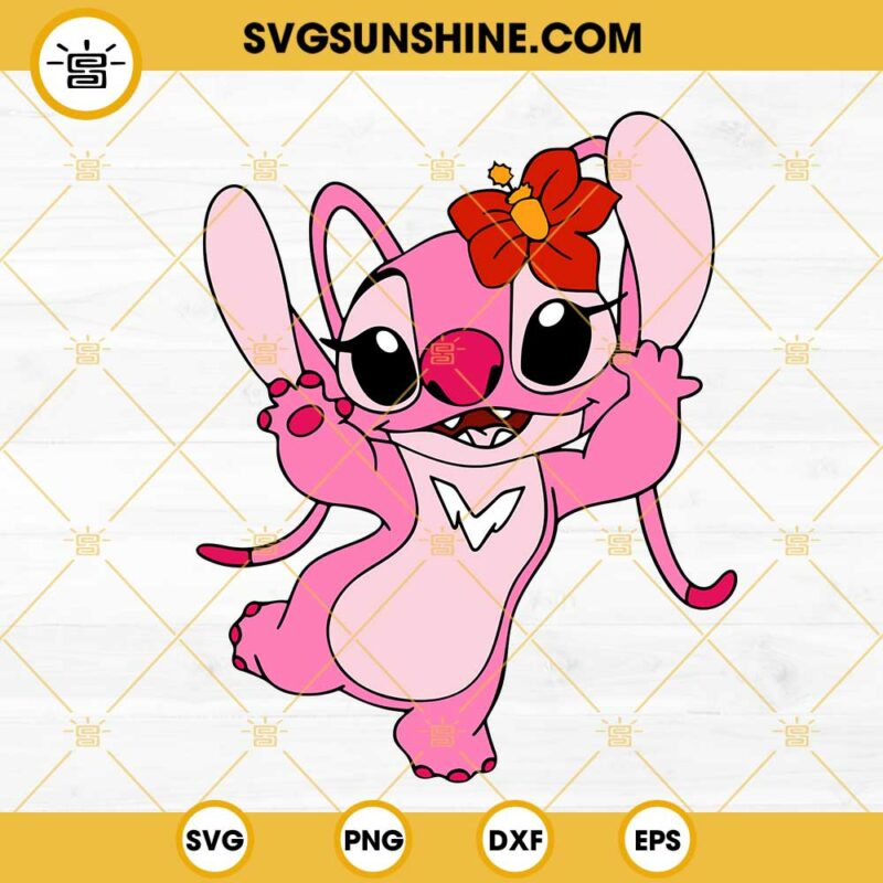 Angel Stitch SVG, Stitch Girlfriend SVG, Lilo And Stitch SVG PNG DXF ...