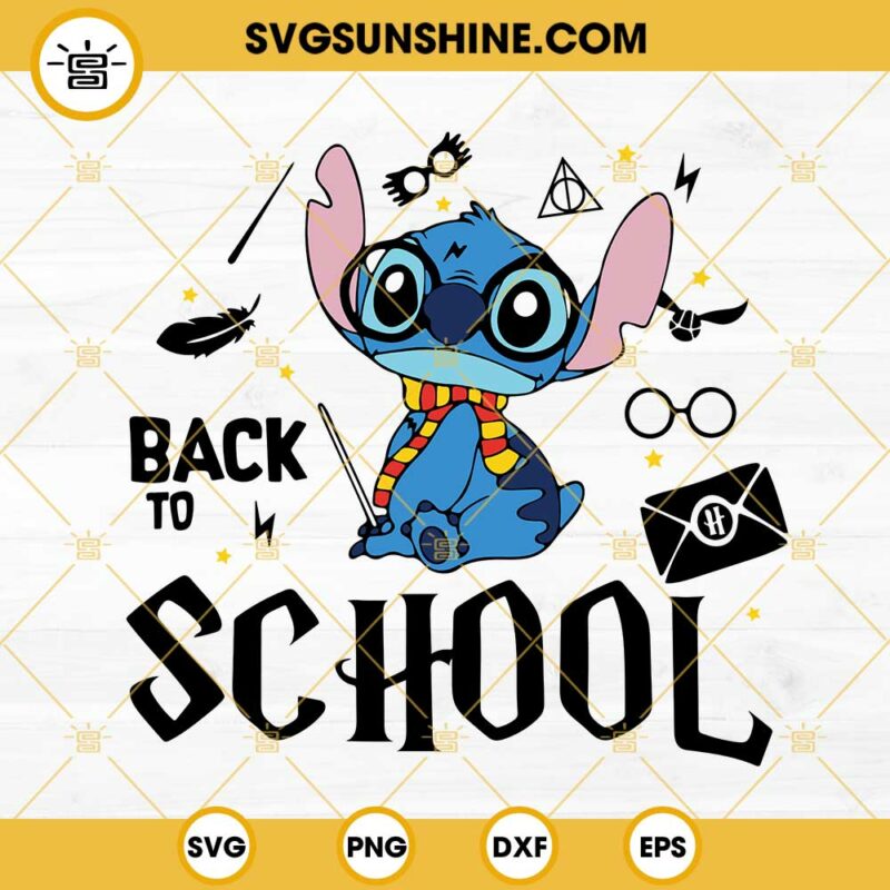 Stitch Harry Potter Back To School SVG, Hogwarts SVG, Stitch Wizard SVG ...