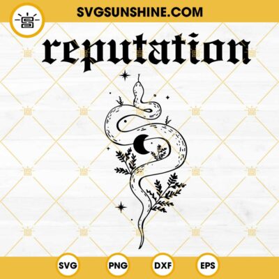 Reputation Snake SVG, Rep SVG, Taylor Swift The Eras Tour SVG PNG DXF ...