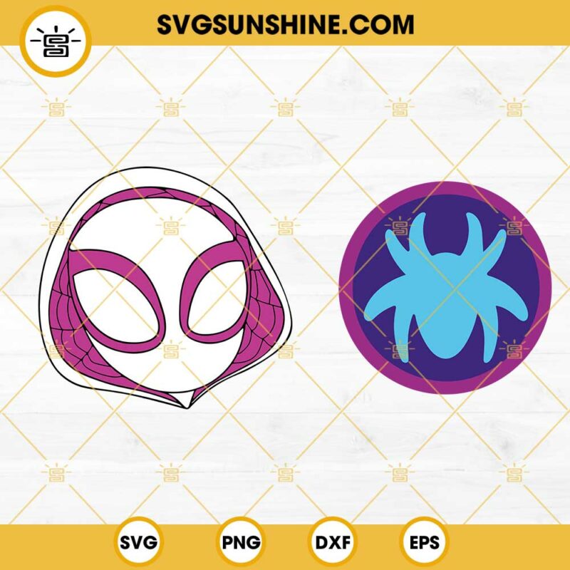 Spider Gwen Logo SVG, White Spider SVG, Ghost Spider SVG PNG DXF EPS ...