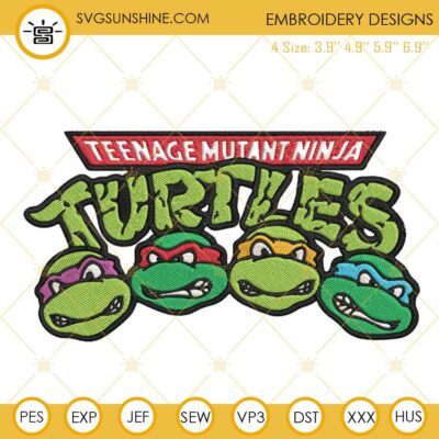 Teenage Mutant Ninja Turtles Embroidery Designs, TMNT Movie Embroidery ...