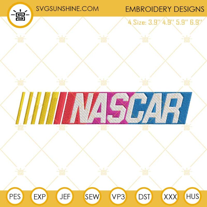 Nascar Racing Embroidery Designs, Car Auto Racing Machine Embroidery Files