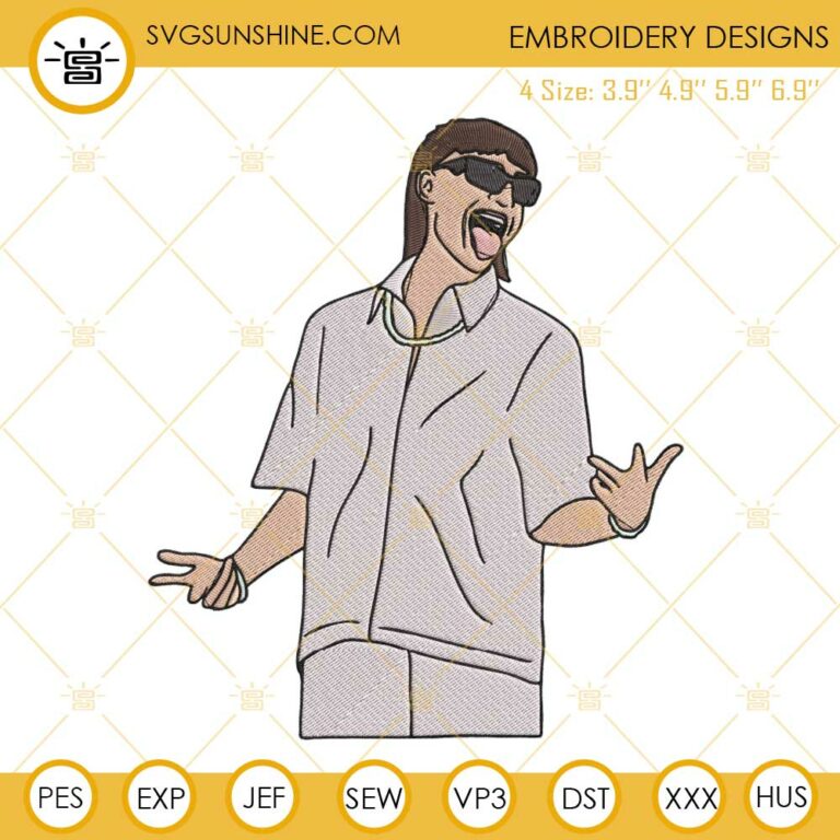 2PAC Embroidery Files, Tupac Shakur Embroidery Designs