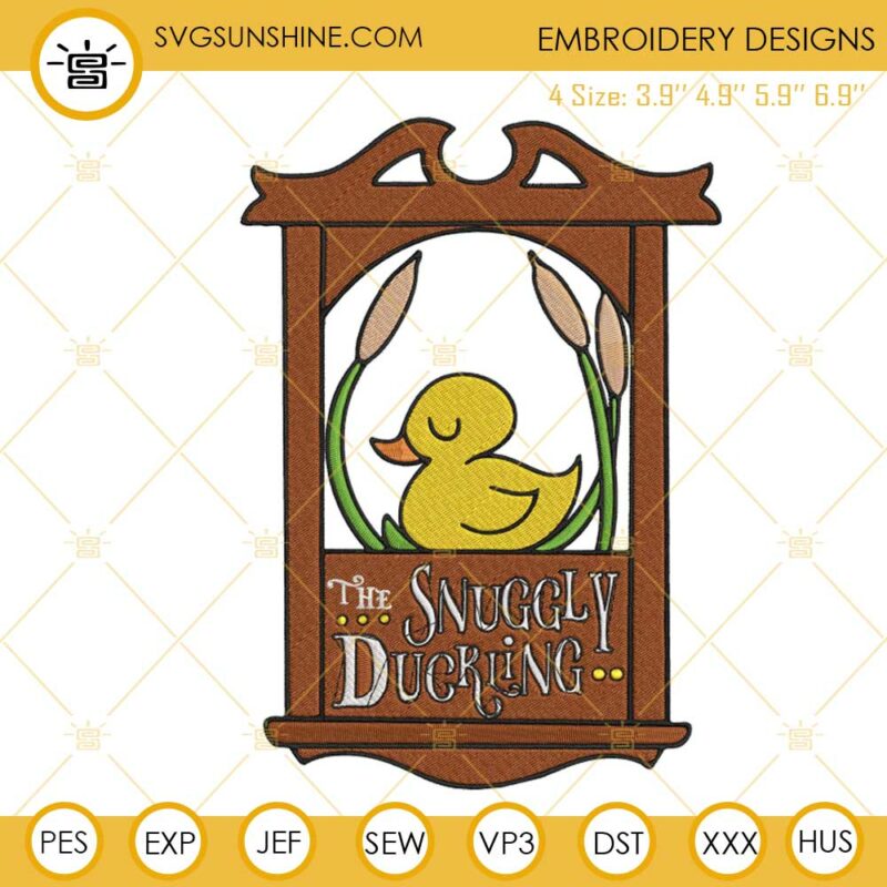 The Snuggly Duckling Tangled Embroidery File, Rapunzel Duck Bar ...