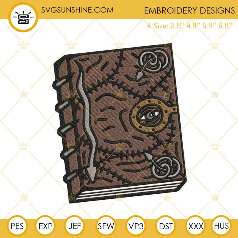 The Hocus Pocus Spell Book Embroidery Designs