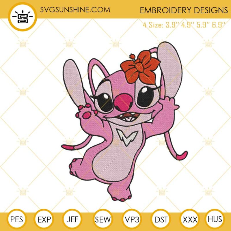 Angel Stitch Machine Embroidery Design, Disney Lilo And Stitch Angel ...